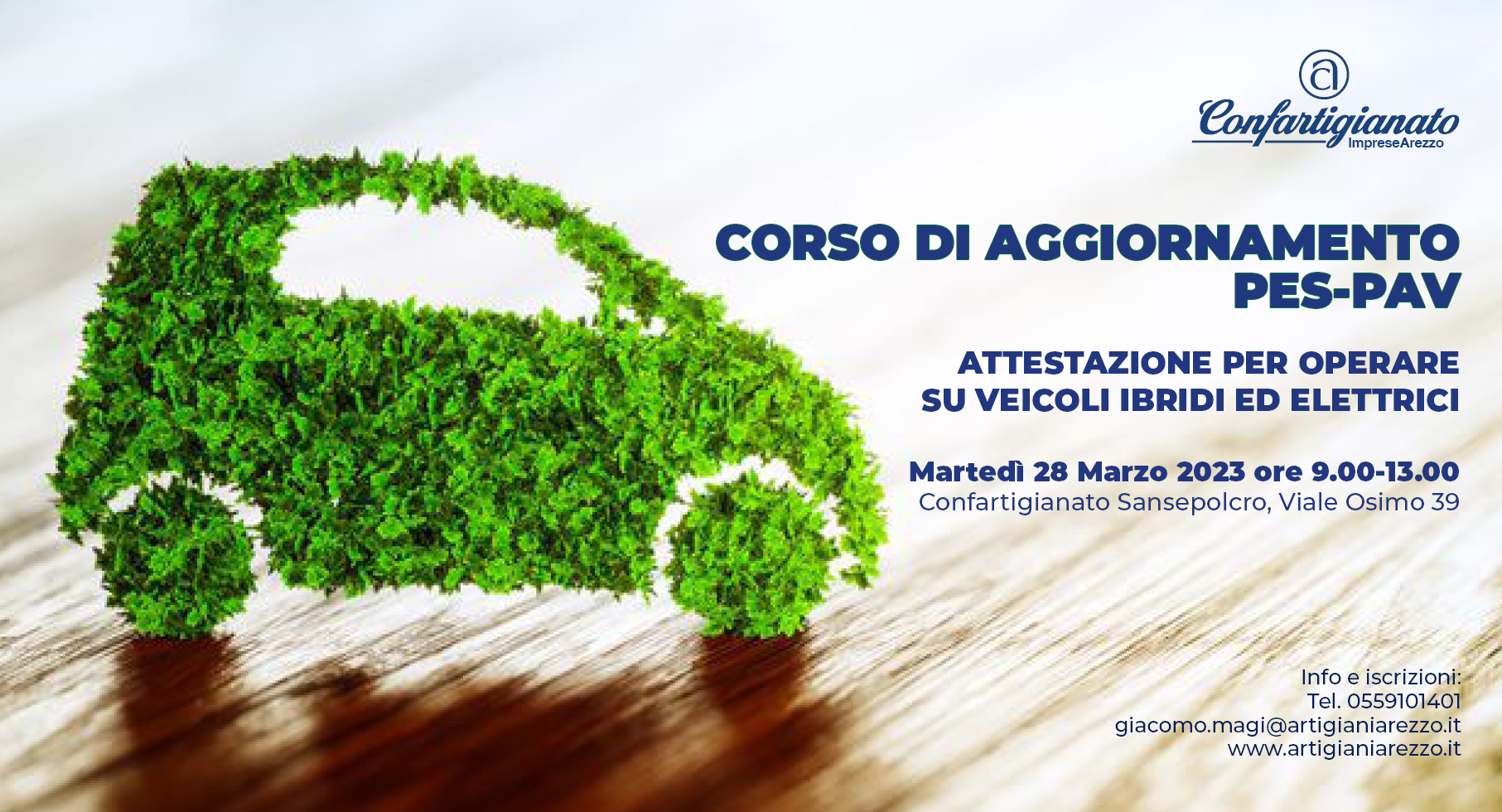 Corso di aggiornamento Pes/Pav per operare su veicoli ibridi ed elettrici