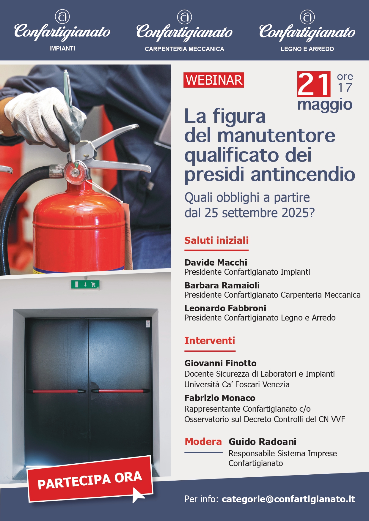 Webinar | La figura del manutentore qualificato dei presidi antincendio